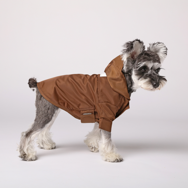 ｜PEHOM｜TRIBECA ADJUSTABLE VELCRO RAINCOAT - CHOCO – pehomnyc