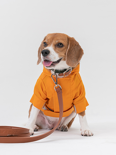 ｜PEHOM｜TRIBECA ADJUSTABLE VELCRO RAINCOAT - EGG YOLK – pehomnyc